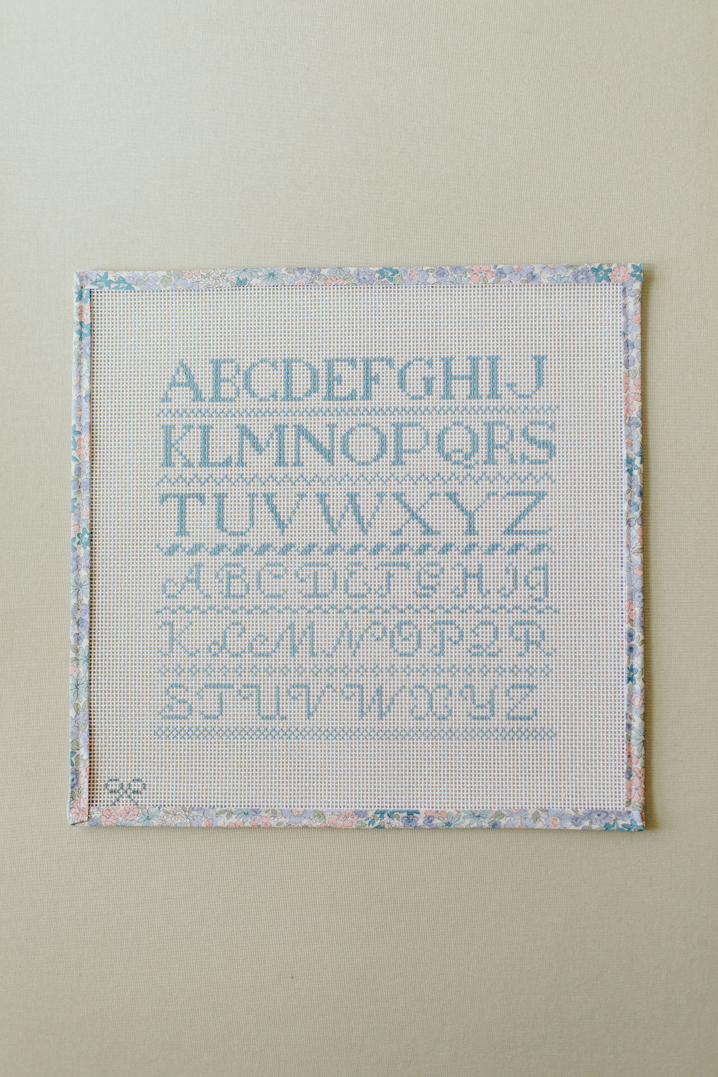 ABC Sampler Blue– Le Point Studio